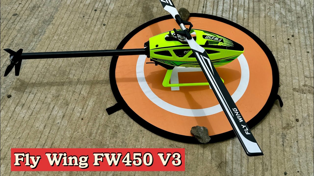Fly Wing FW450 V3 - Maiden Flight - YouTube