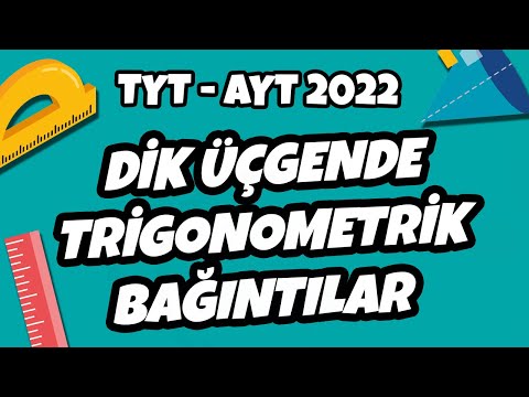 TYT - AYT Geometri - Dik Üçgende Trigonometrik Bağıntılar | TYT - AYT Geometri 2022 #hedefekoş