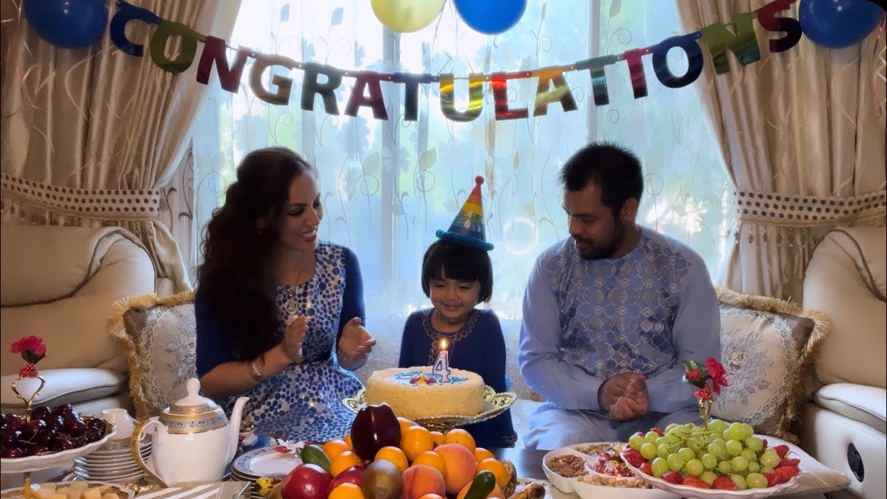 Almas Jan 4th birthday party🎊 ️🧿🎉 چهارمین جشن تولد الماس جان - YouTube