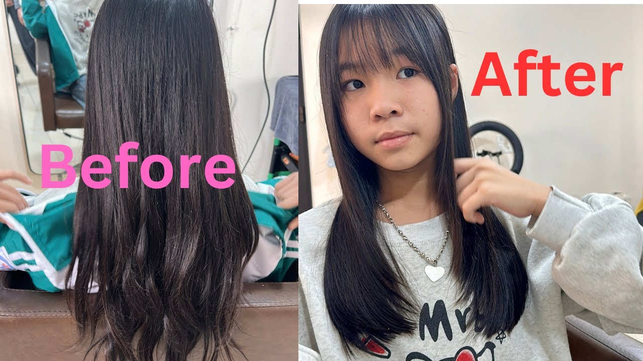 How to Cut and Style Natural Layered Hair with Soft C-Curl for Women💇‍♀ ...