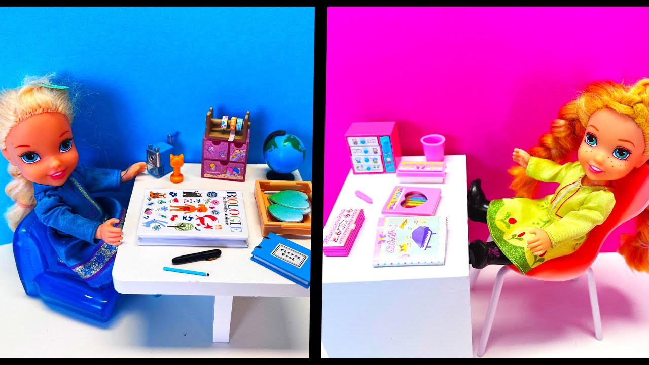 Elsa and Anna toddlers write a letter - YouTube