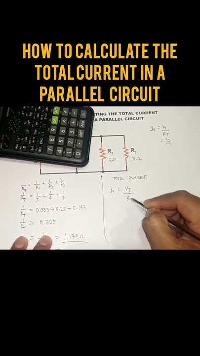 How to calculate the total current in a parallel circuit #short # ...