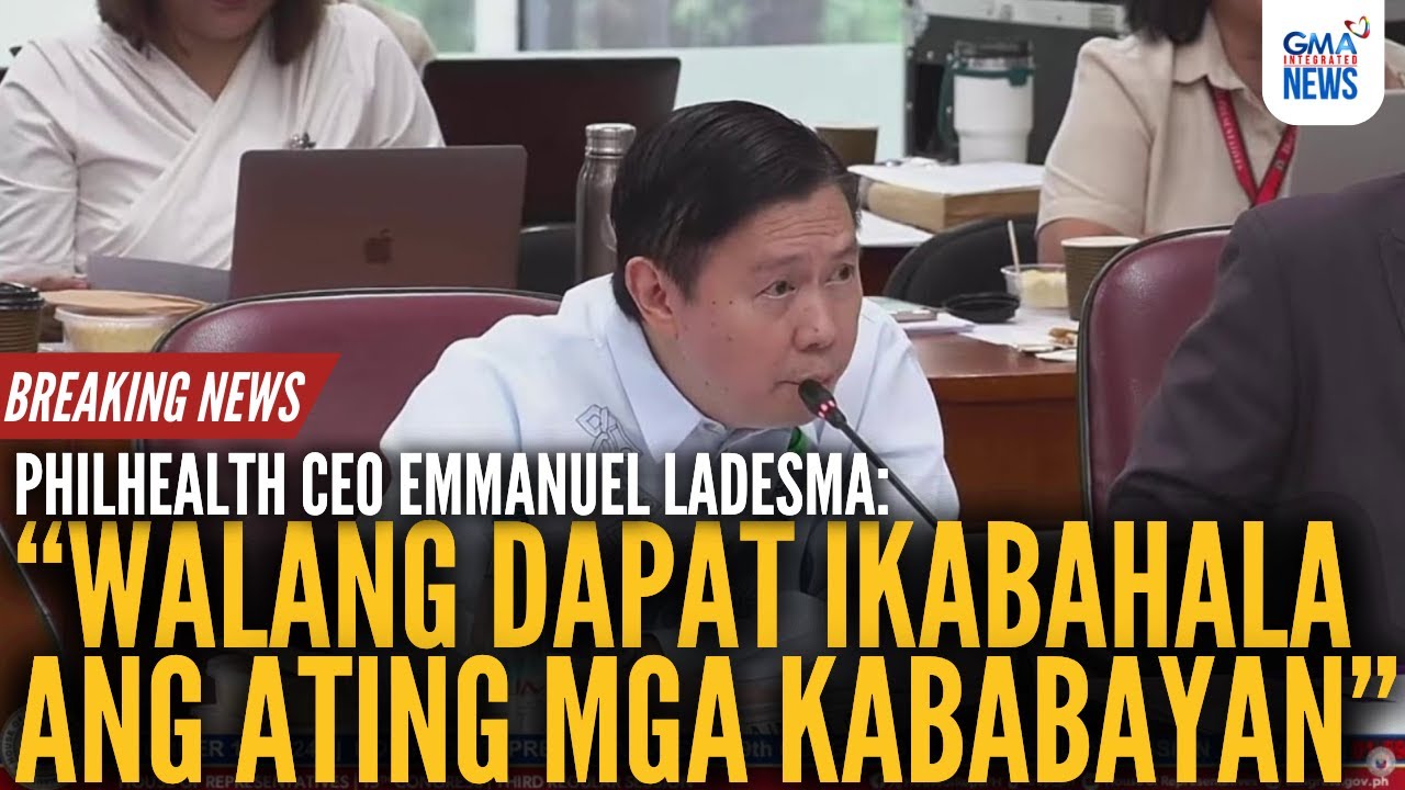 PhilHealth President and CEO Emmanuel Ledesma's opening statement | GMA ...