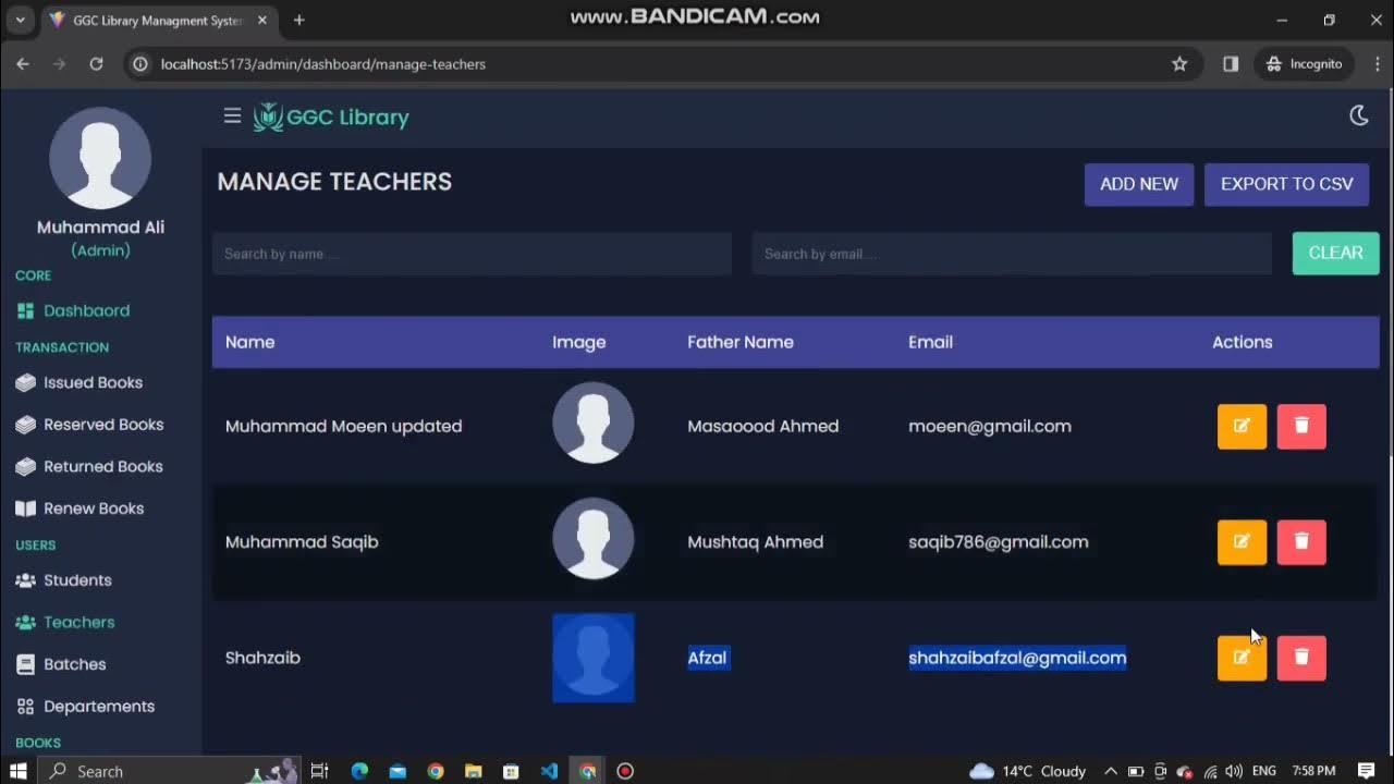 Library Management System | MERN | Final Year Project - YouTube