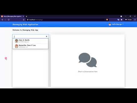 Messaging Web Application in PHP/OOP DEMO - YouTube