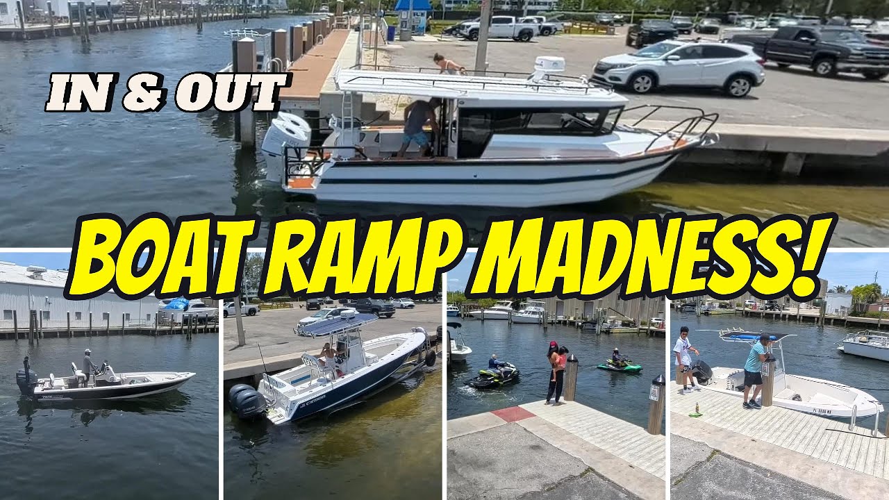 Non Stop Boat Ramp Action – Launches & Loads! - YouTube