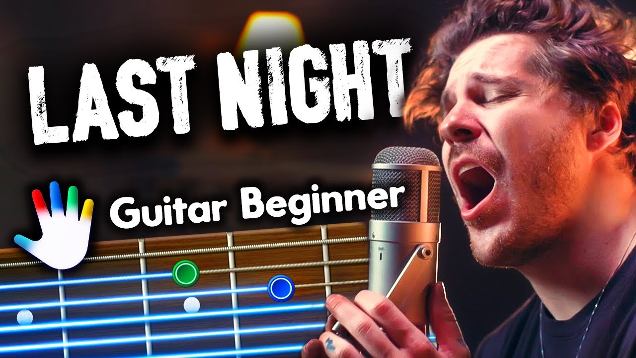 Last Night Guitar Lessons for Beginners Morgan Wallen Tutorial | Easy ...