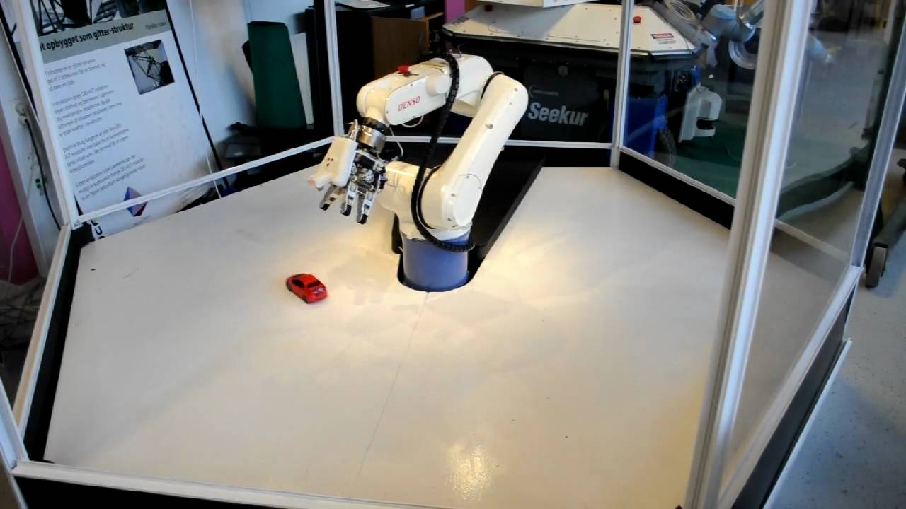 Vision tracking with Denso robot - YouTube