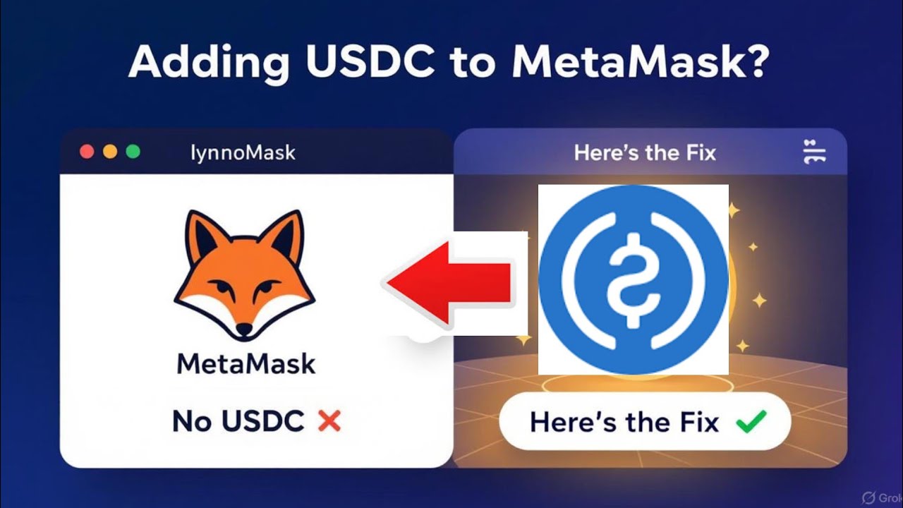 HOW TO ADD USDC TO METAMASK CORRECT - STEP BY STEP GUIDE - YouTube
