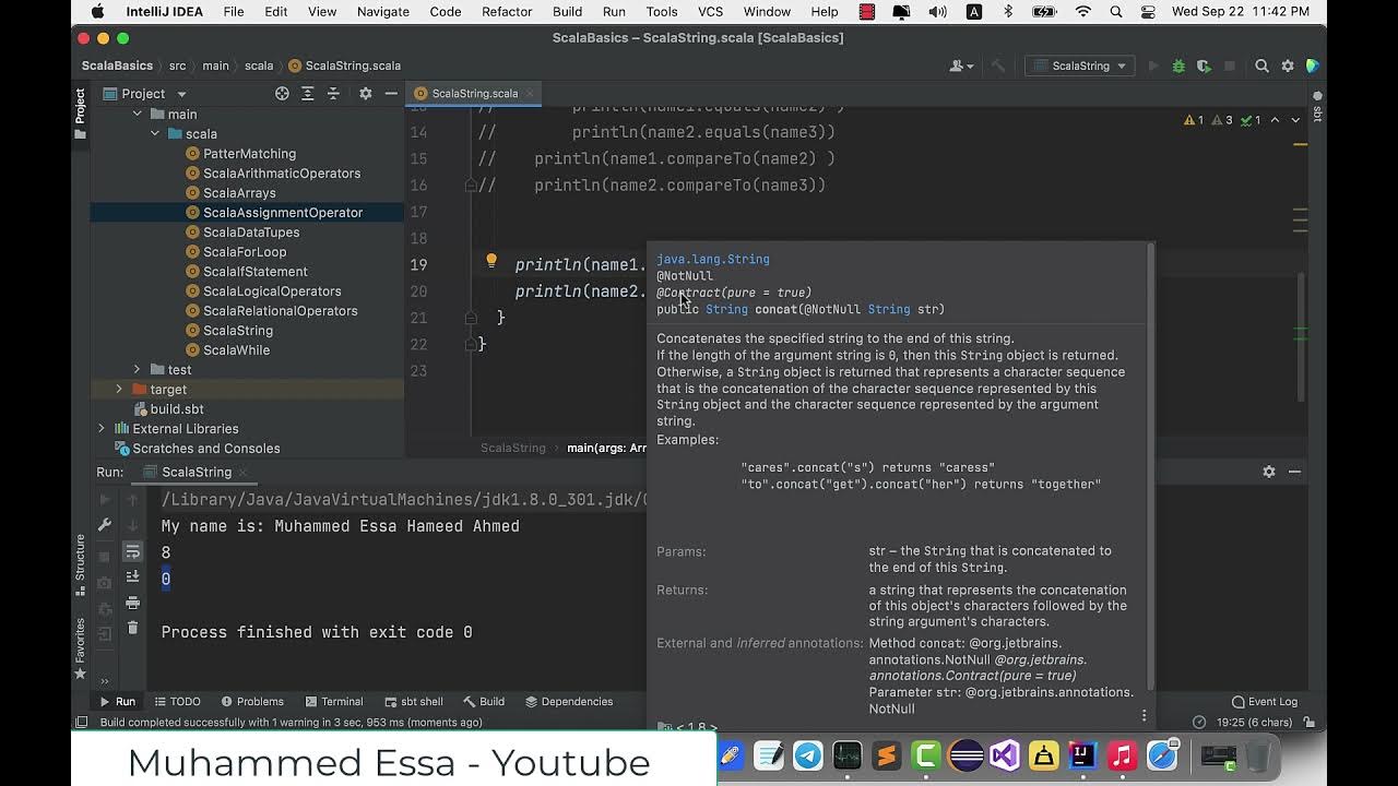 8 Scala String & String Methods - YouTube