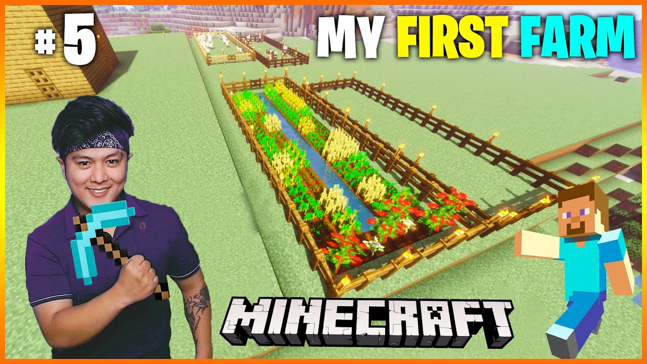 MINECRAFT NEPAL | BUILDING NEW FARM HOUSE | GAMEPLAY #5 - YouTube