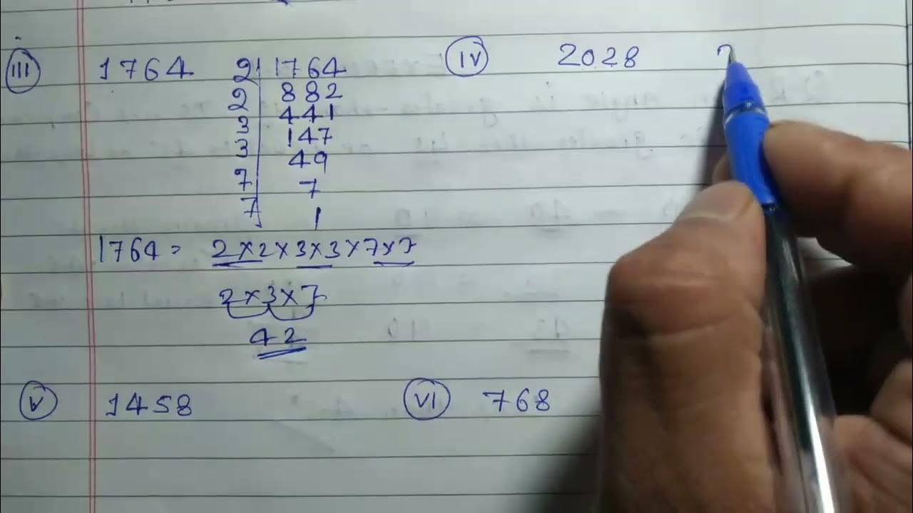 Class 8 - Exercise 6.3 - Q 5 | For each of the following numbers .Find - YouTube