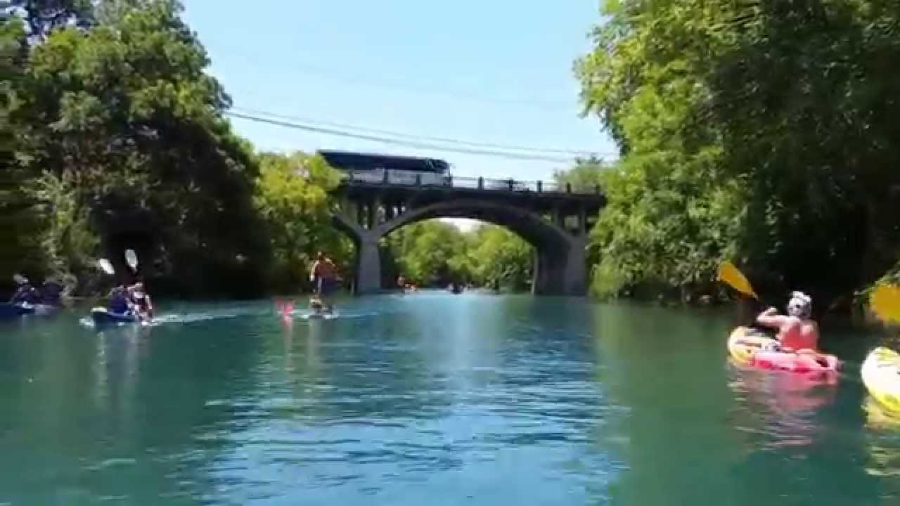 Canoe on Lake Austin - YouTube