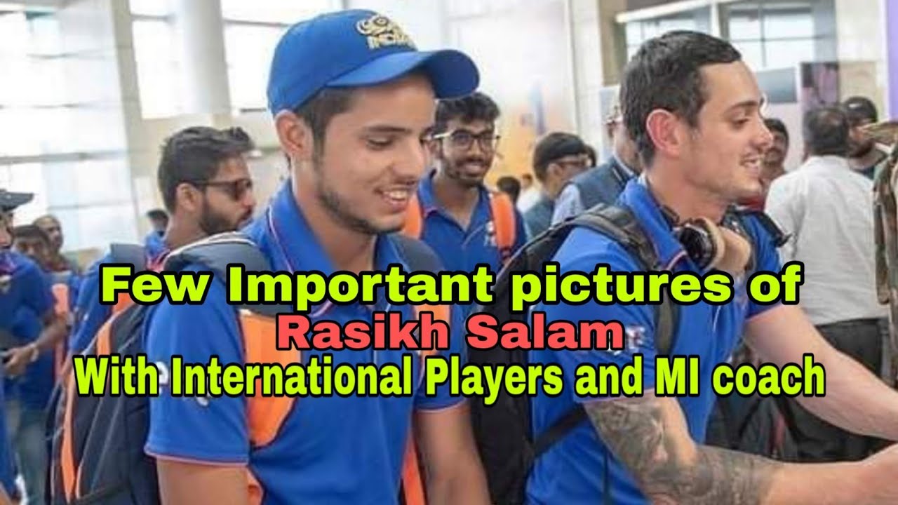 Rasikh Salam's few important pictures during IPL 2019 so far ...