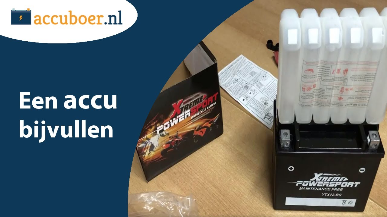 Een accu bijvullen - Accuboer.nl - YouTube