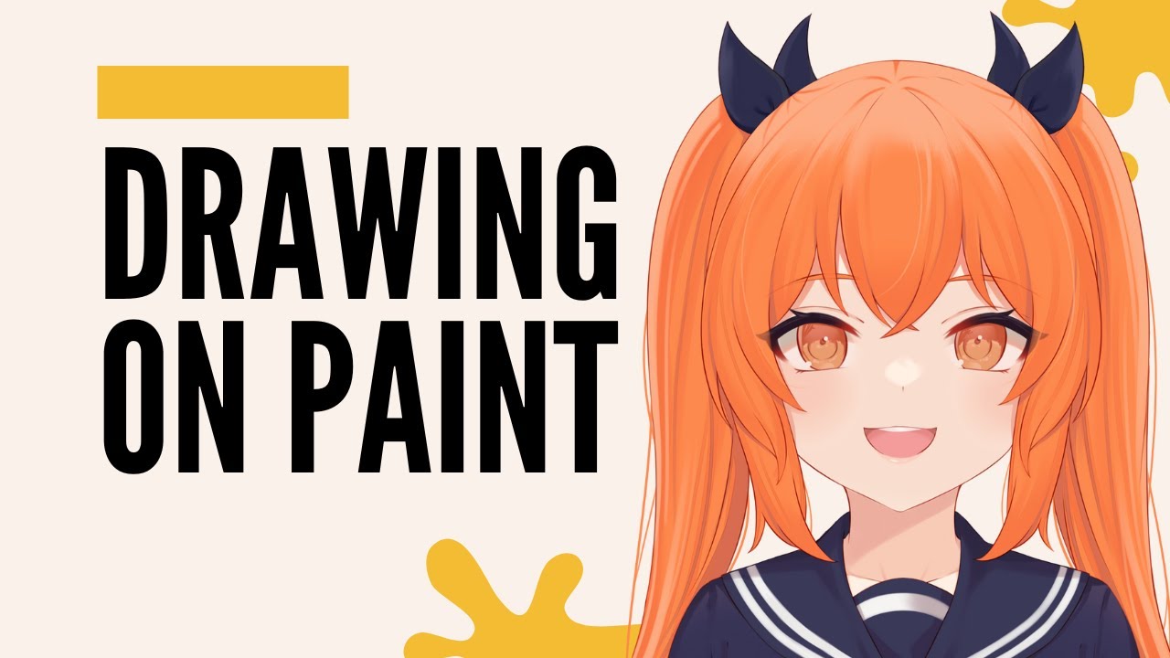 Drawing on Paint im not an artist - YouTube