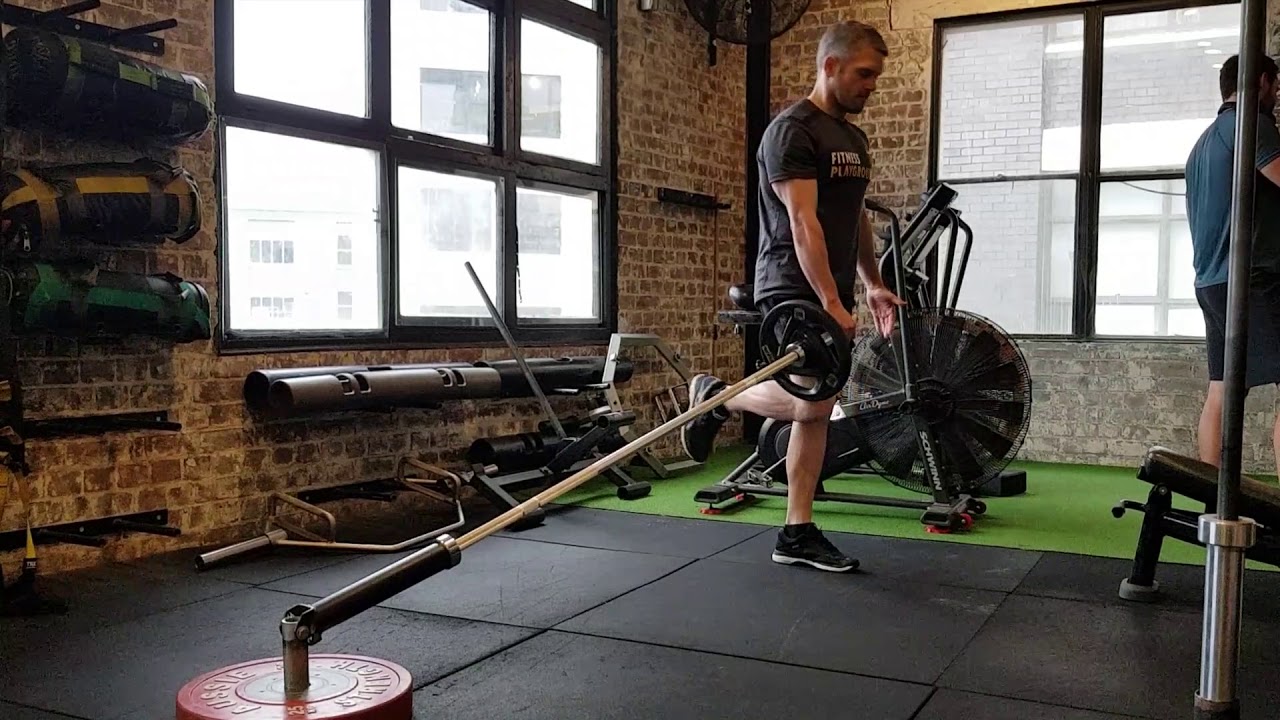 Single Leg RDL (Landmine Configuration) - YouTube