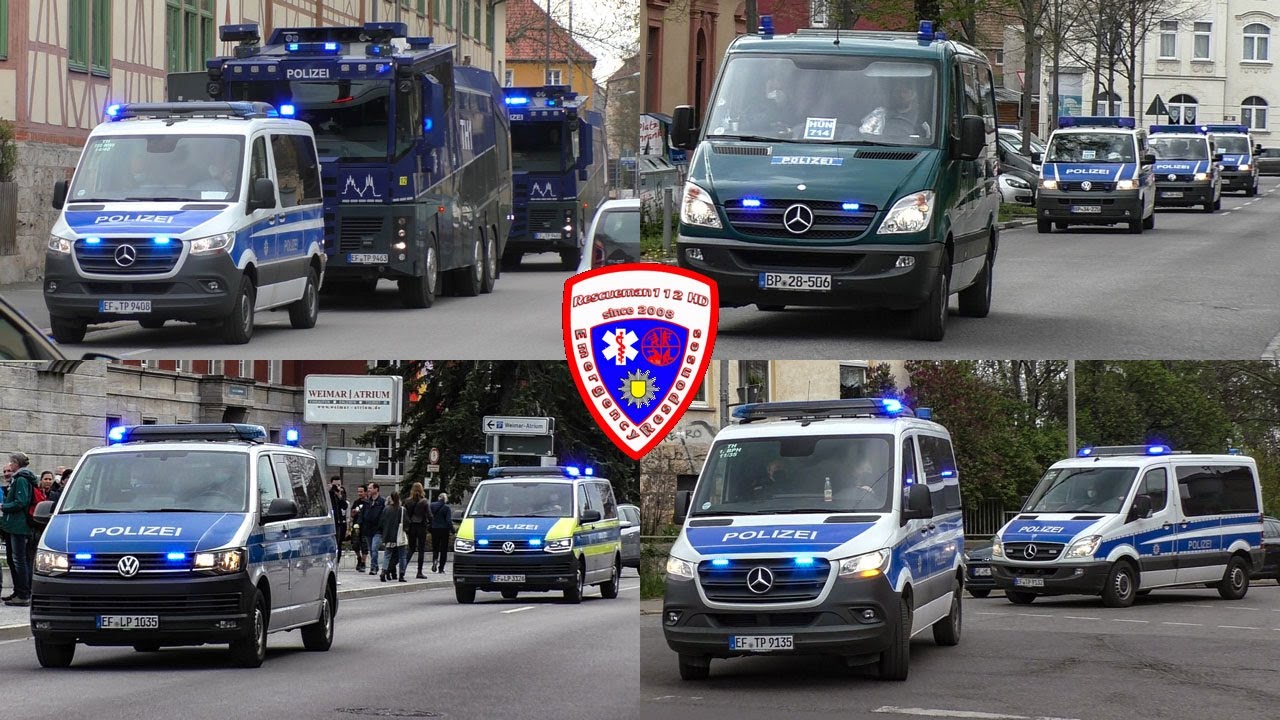🚨 1. Mai 2021 Großeinsatz der Polizei in Weimar - YouTube