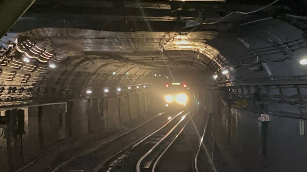 MBTA blue line action in state street - YouTube
