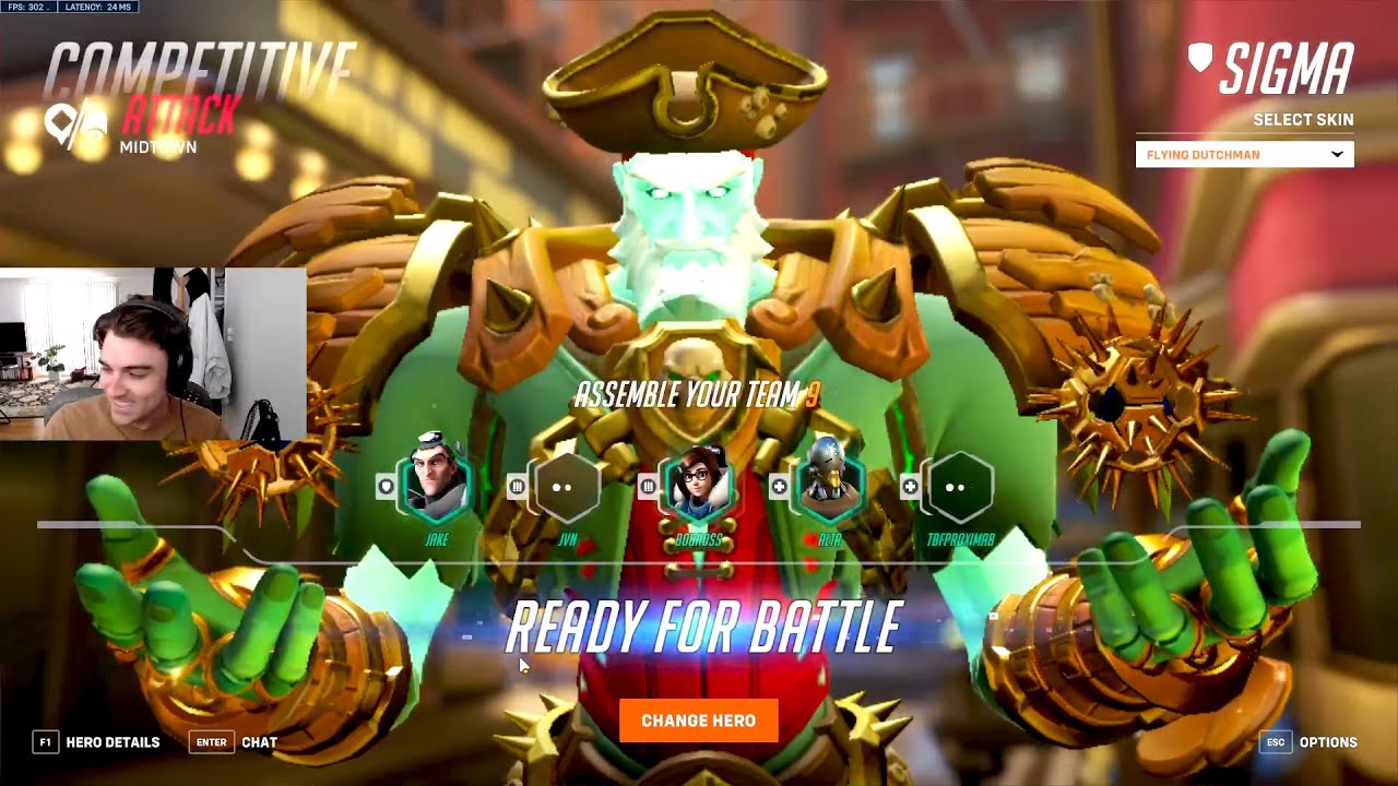 JAKE TOP 500 SIGMA GAMEPLAY ON MIDTOWN! [ OVERWATCH 2 TOP 500 SEASON 4 ...