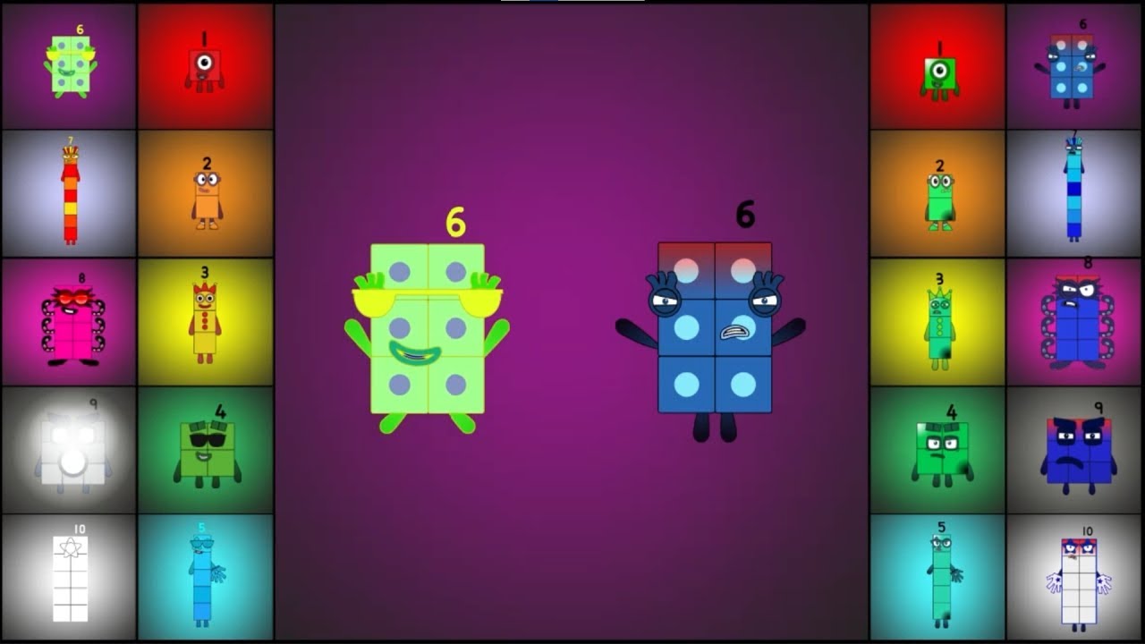 Canny Blocks vs Mad Blocks: AMAZING Numberblocks Bands (1-10)! - YouTube