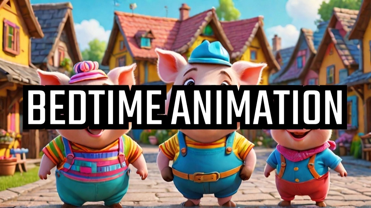The Three Little Pigs Animated Bedtime Stories for Kids - YouTube