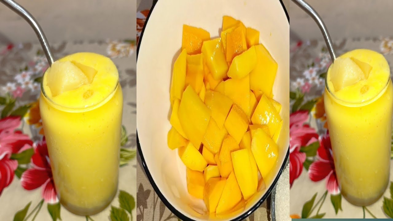 Mango shake simple recipe|drink recipe|New Milk recipe|Mango shake ...
