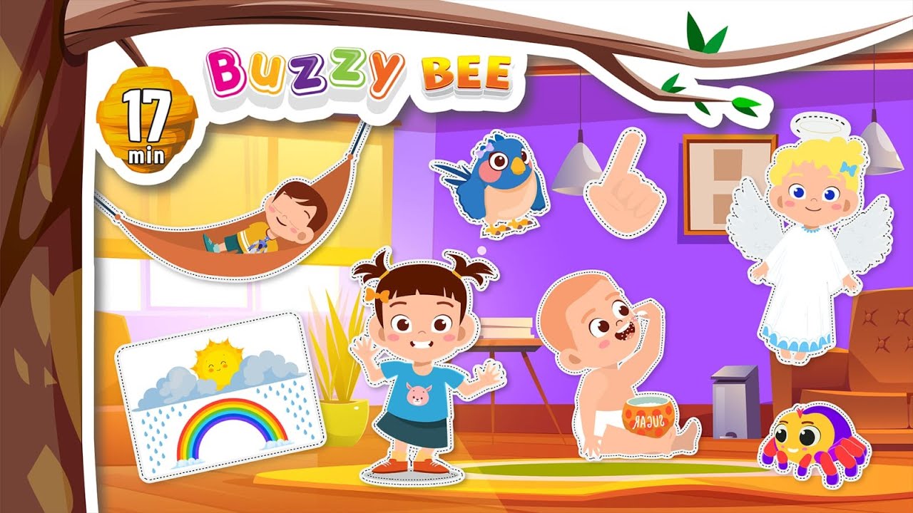 FOUR LITTLE BIRDS, ITSY BITSY SPIDER + MORE | BUZZY BEE | NURSERY ...