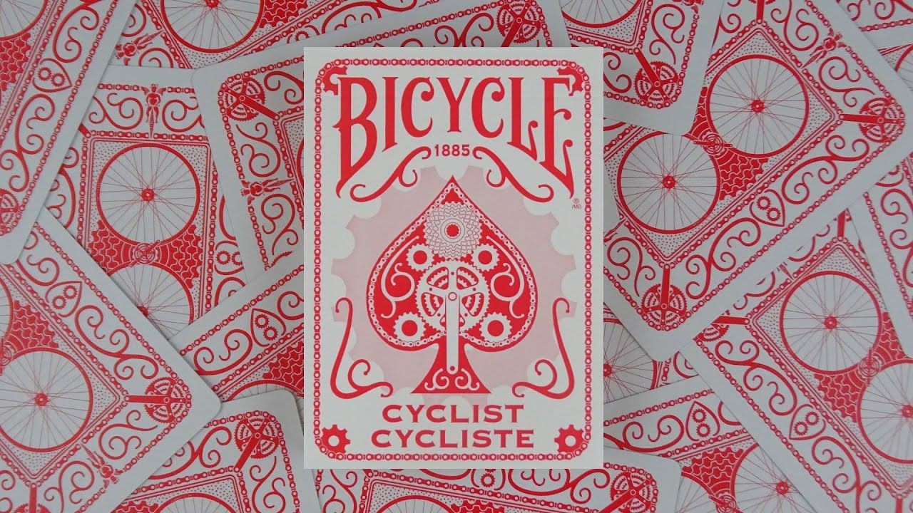 Bicycle Cyclist Red Playing Cards | Deck Review -Display - YouTube
