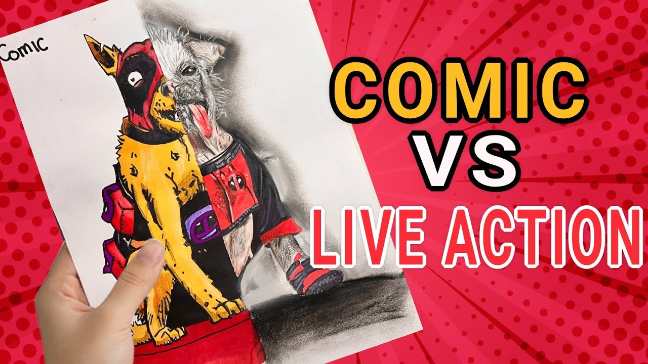 DIBUJO A DOGPOOL: De los comics a la vida real - YouTube