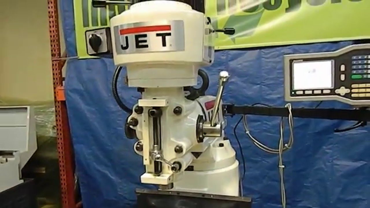 JET 690036 Vertical Knee Mill Demo - YouTube