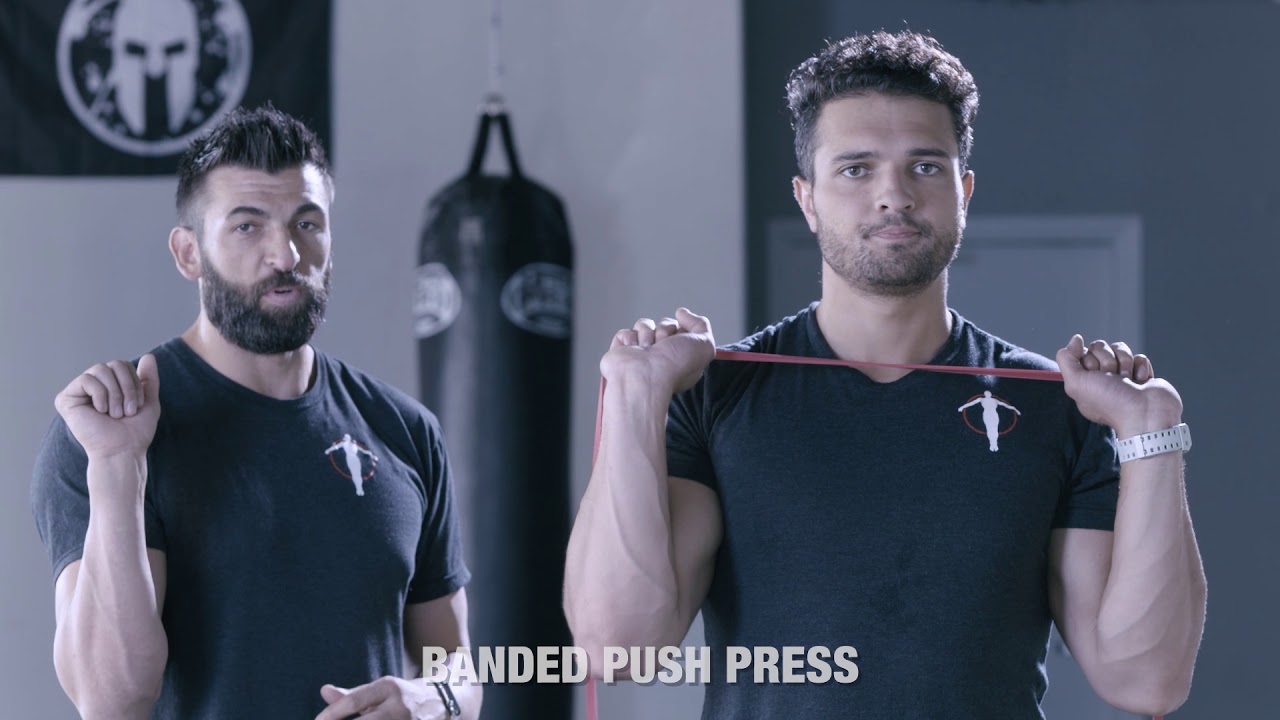 Banded Push Press Sequence - YouTube