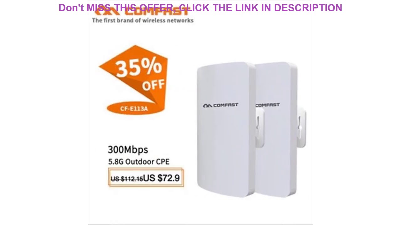 Deal 2pcs MINI WIFI CPE Router Repeater Long Range 300Mbps 5.8Ghz 3Km ...