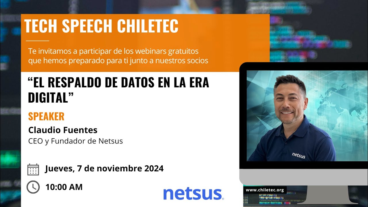 Tech Speech “El Respaldo de Datos en la Era Digital” - YouTube