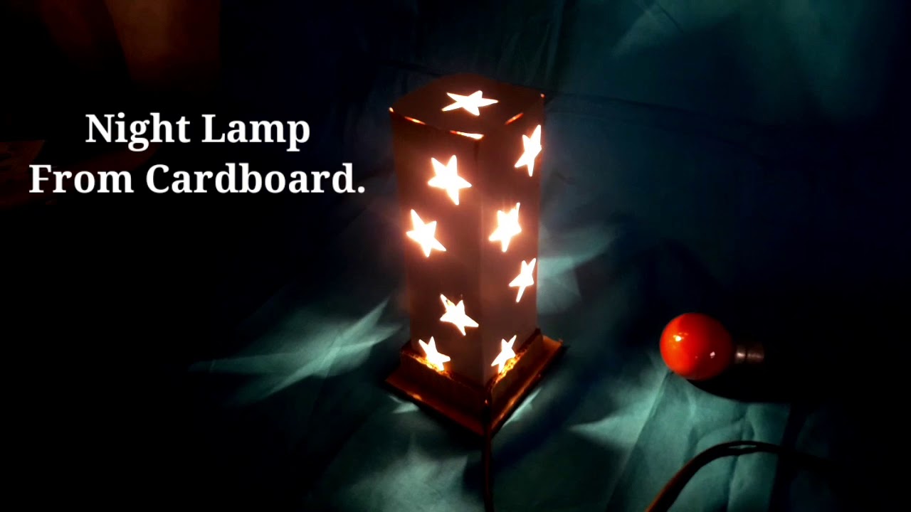 How To Make A Starry Cardboard Lamplight || Beautiful Home Lighting ...