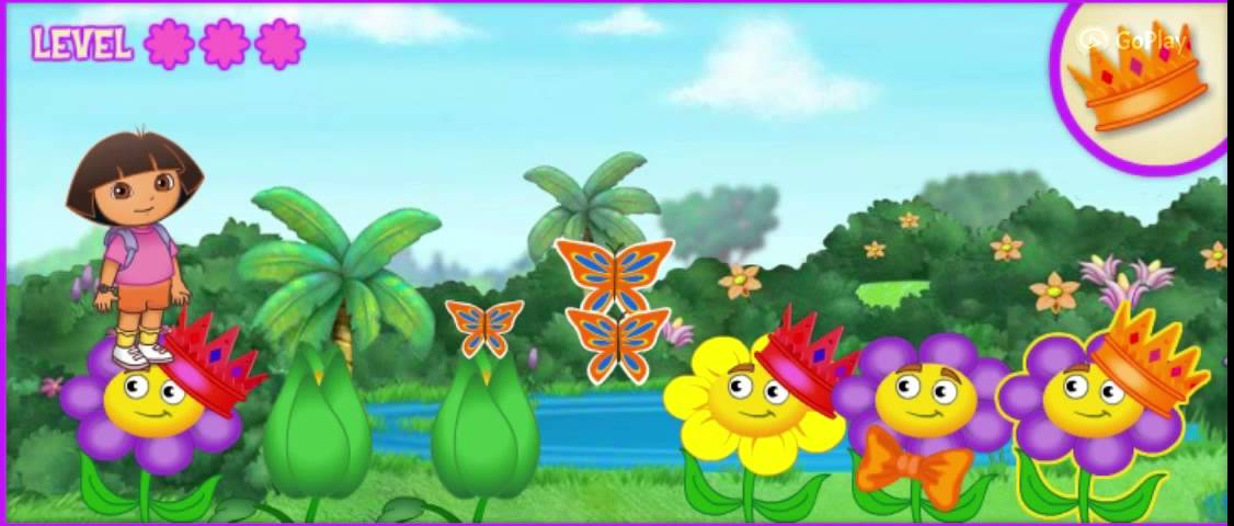 Exploring Isa's Garden | Dora The Explorer Adventure GAMEPLAY - YouTube