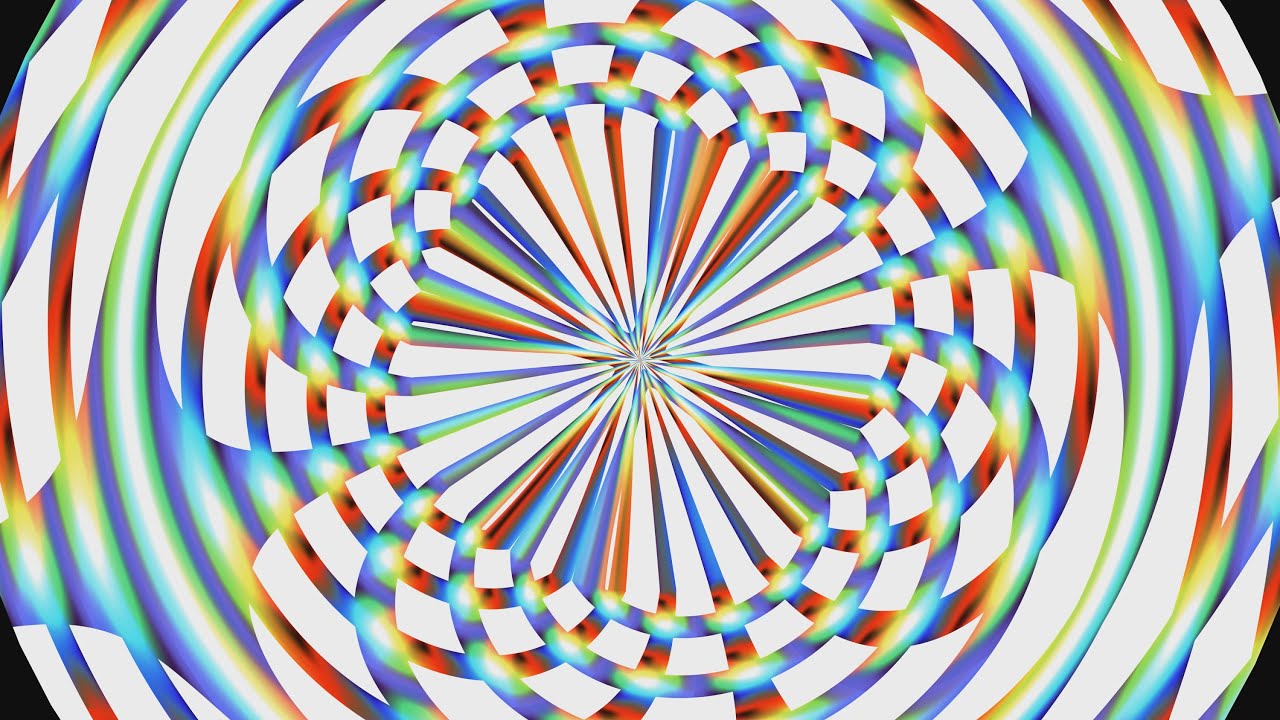 60FPS Colorful Endless Wormhole Effect 2160p 1080p Hypnotic Animation ...