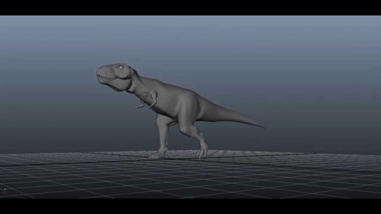 Dinosaur Walk cycle - YouTube