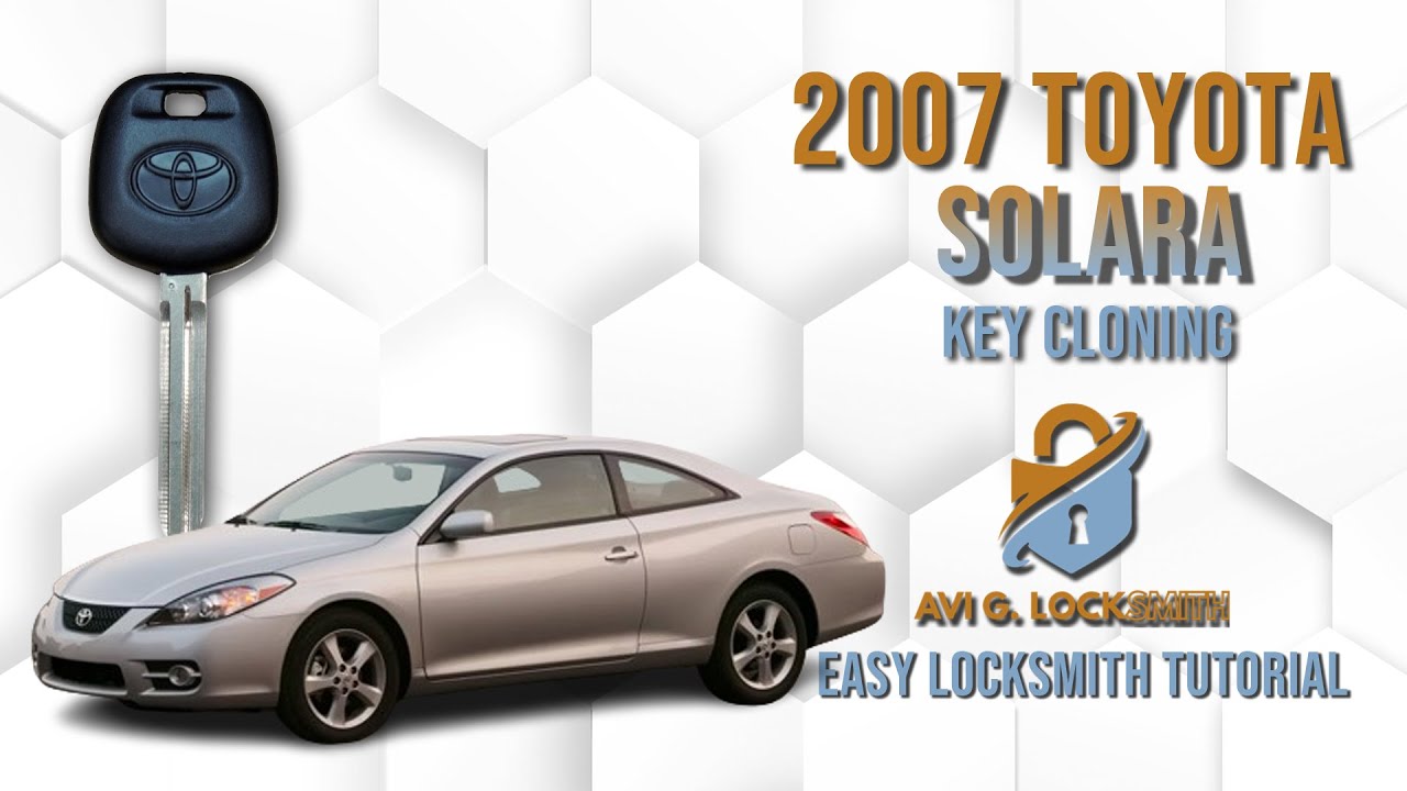 🔑🚪 Unlock the World of Locksmithing: Clone Chip Key for 2007 Toyota ...