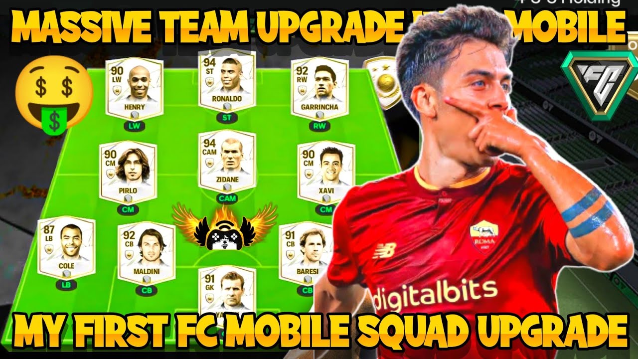 MASSIVE UPGRADE 💥 IN MY FC MOBILE SQUAD | MY FIRST FC MOBILE SQUAD ...