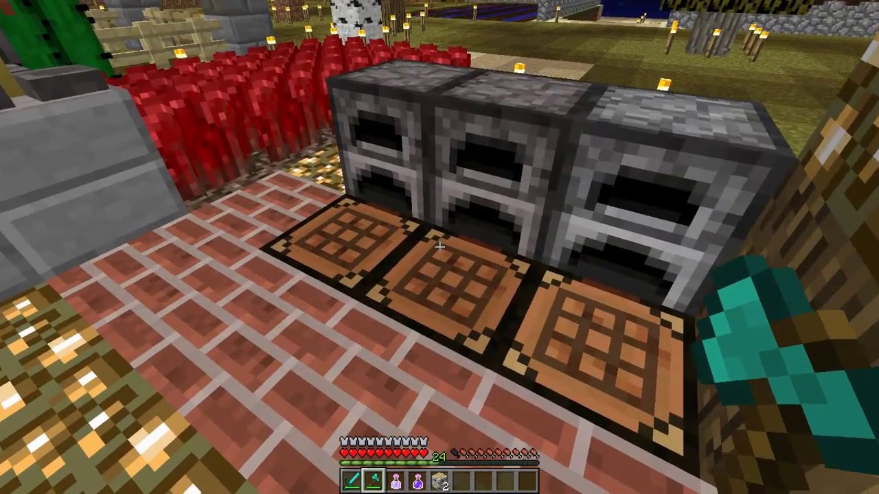 COMO HACER PUERTAS DE ABEDUL EN MINECRAFT - YouTube