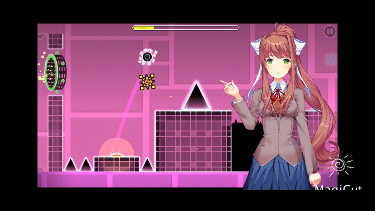 Doki Doki forever [Layout] geometry dash - YouTube