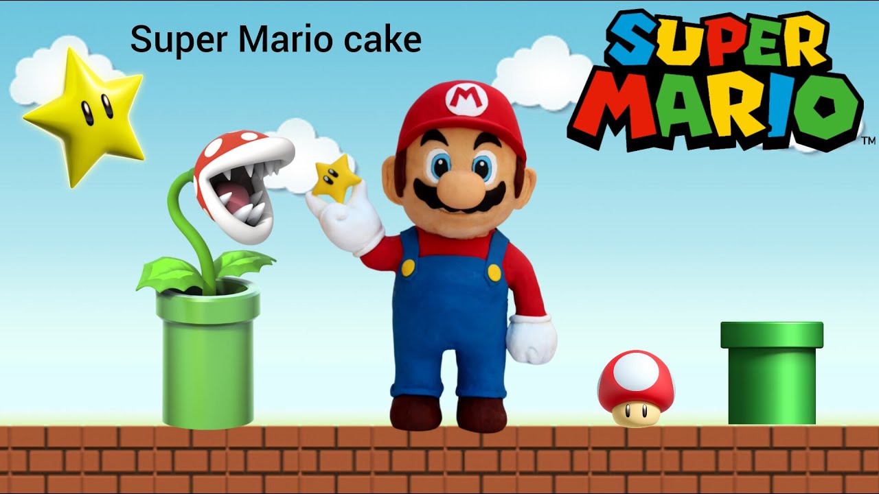 Hyper realistic Cake Mario | Super Mario cake recipe | Mario 3D cake ...