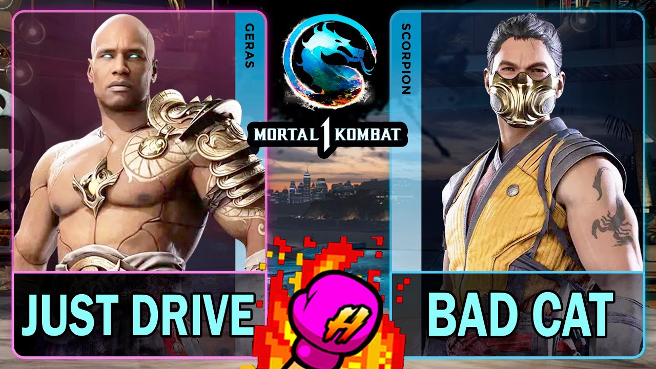 MK1 Just Drive (GERAS) VS Bad Cat (SCORPION)🥊Mortal Kombat 1🥊4K 60ᶠᵖˢ ...