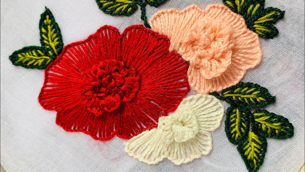 Easy Handembroidery // beautiful handwork - YouTube