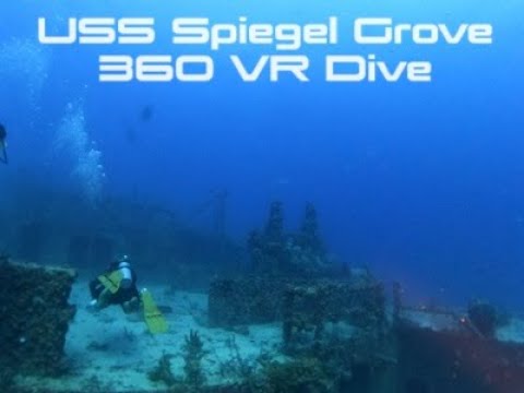 USS Spiegel Grove 360 VR Dive - YouTube