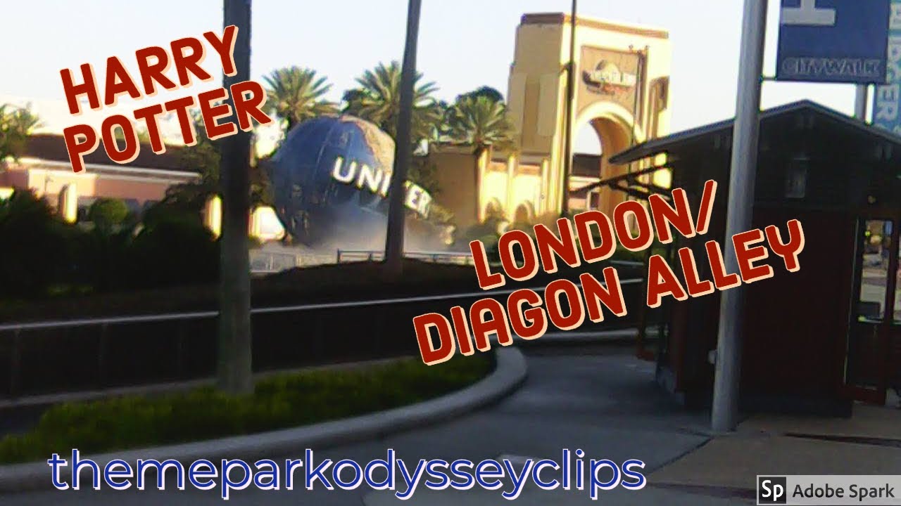 Universal Studios Harry Potter London/Diagon Alley Storefronts - YouTube