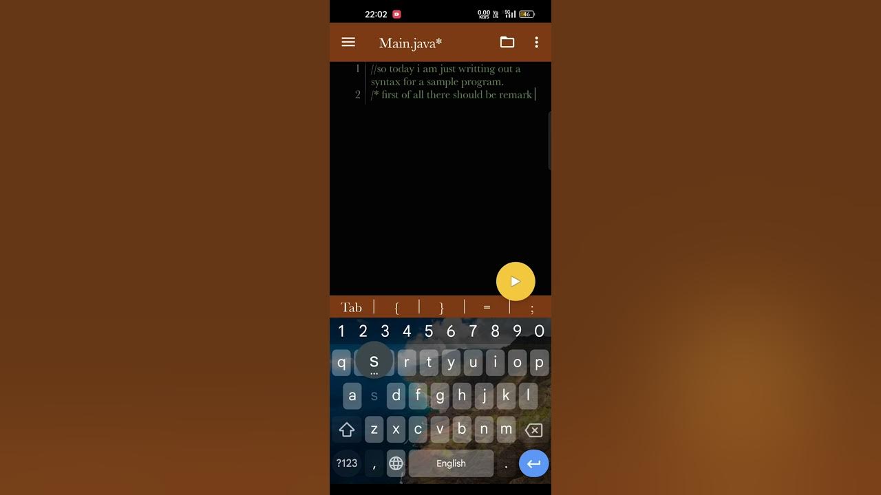 introduction for syntax of a sample java program - YouTube