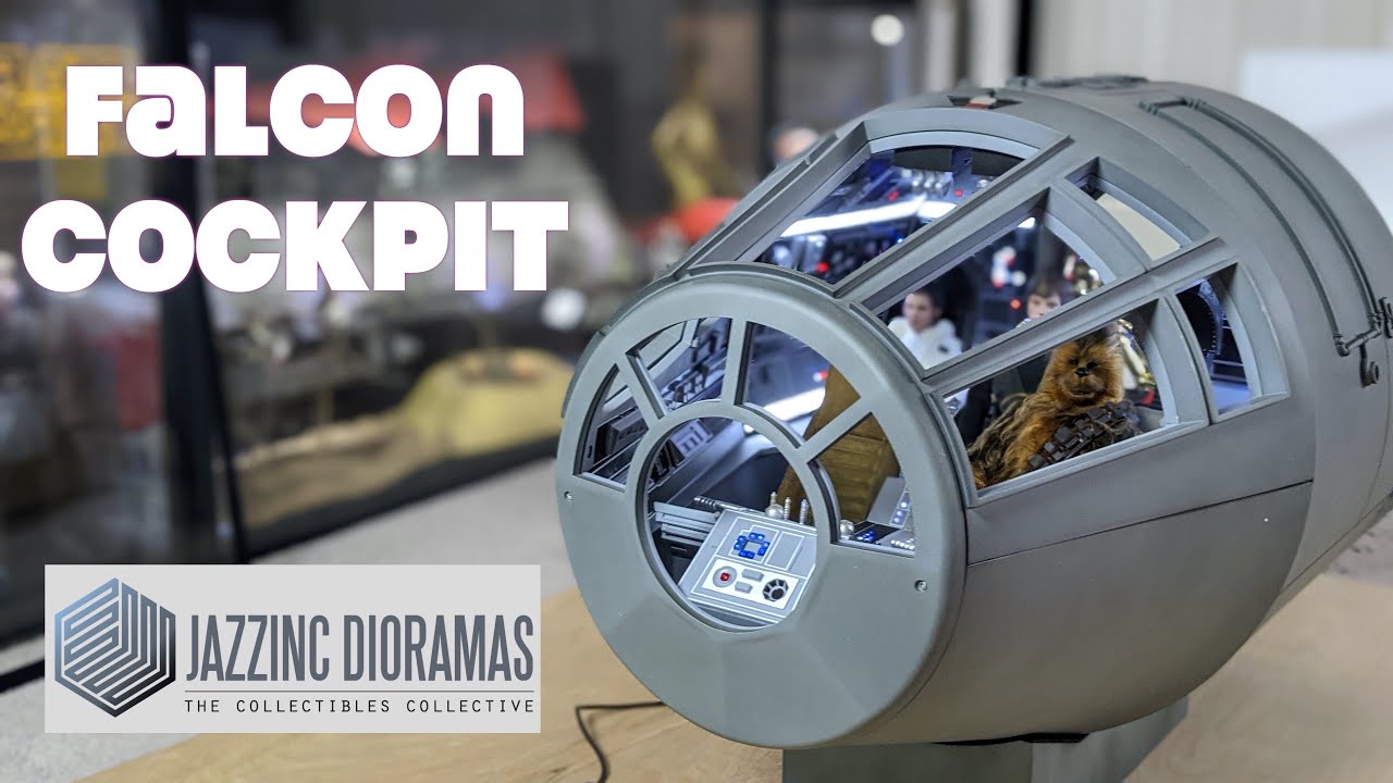 Falcon Cockpit JazzInc Diorama 1/6 scale unboxing review Star Wars Fan ...