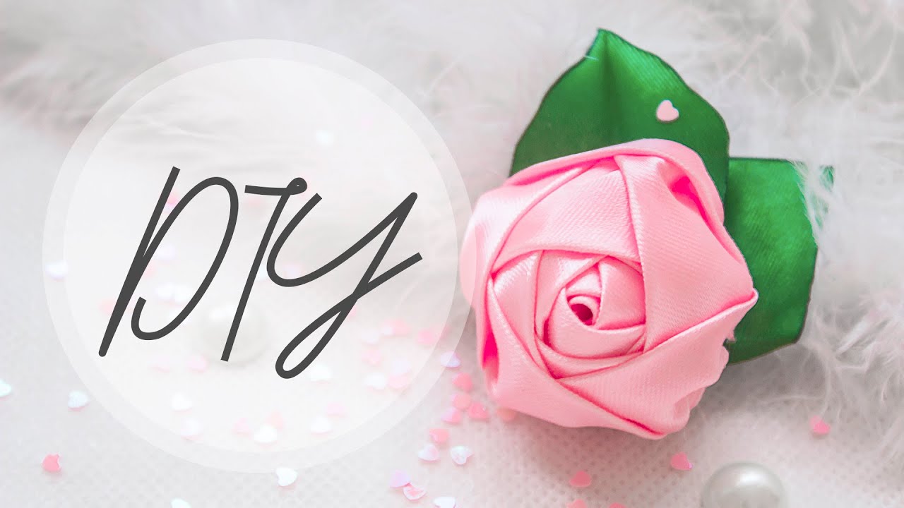 DIY Satin Ribbon Rose DIY Satin Ribbon Rose